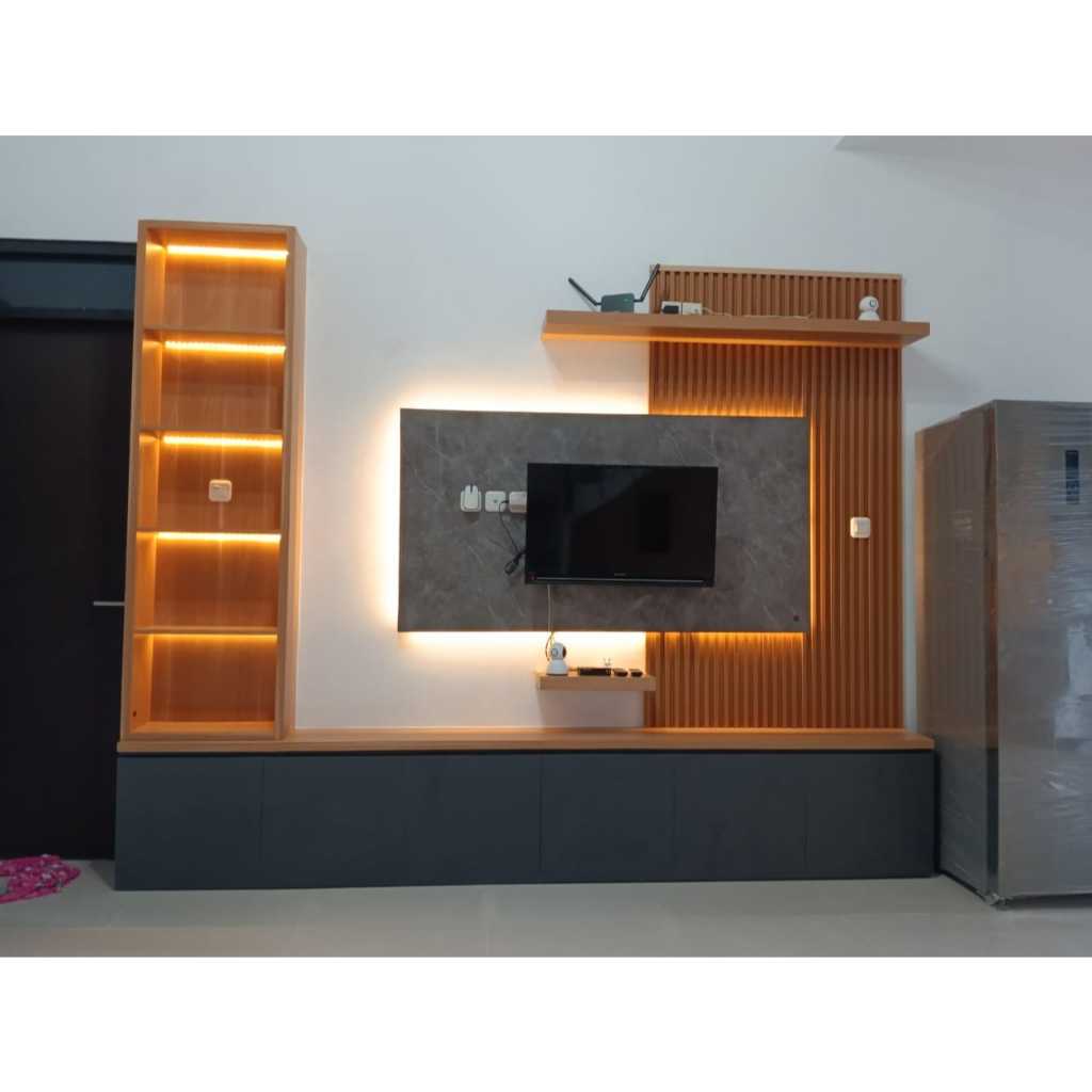 Jual Backdrop Tv custom, Minimalis | Shopee Indonesia