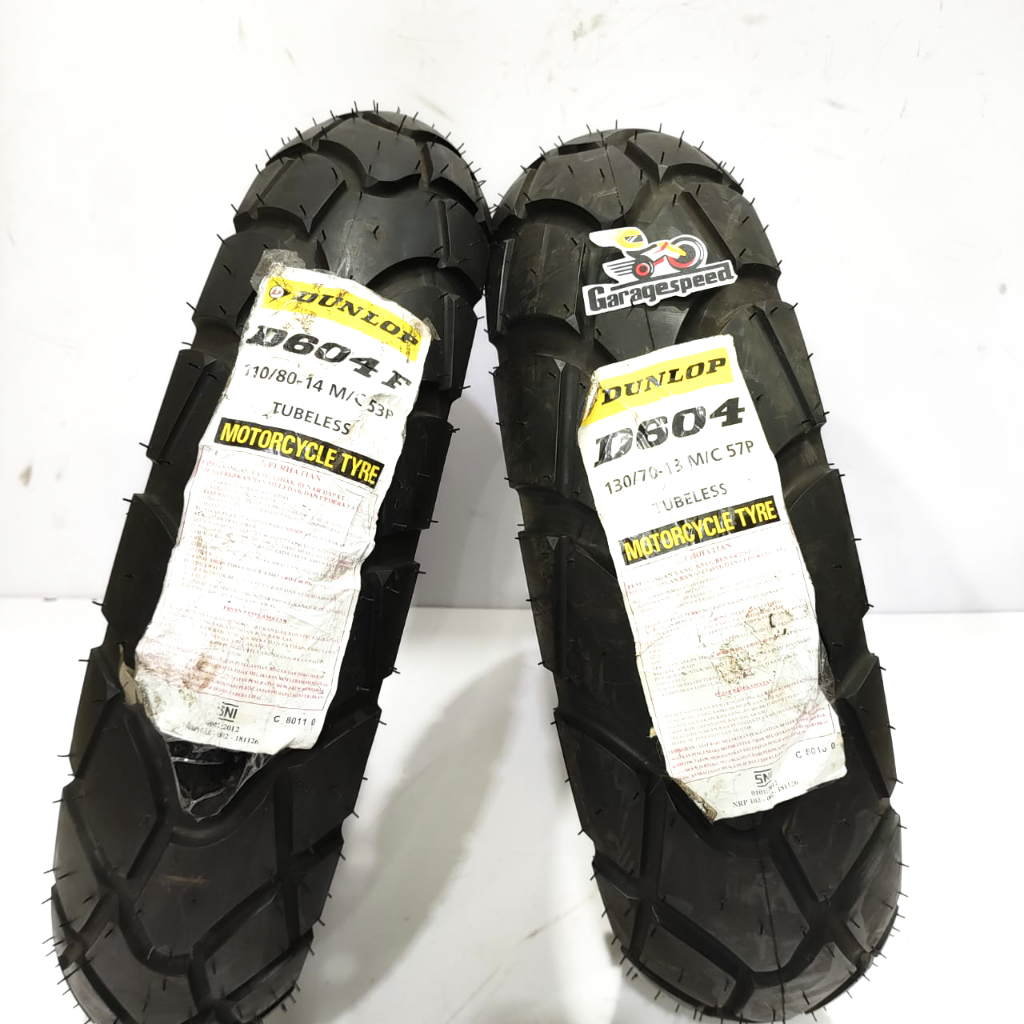 Jual Ban Luar Dunlop D604 Tubeless 110/80-14 130/70-13 ADV 150 160 PCX ...