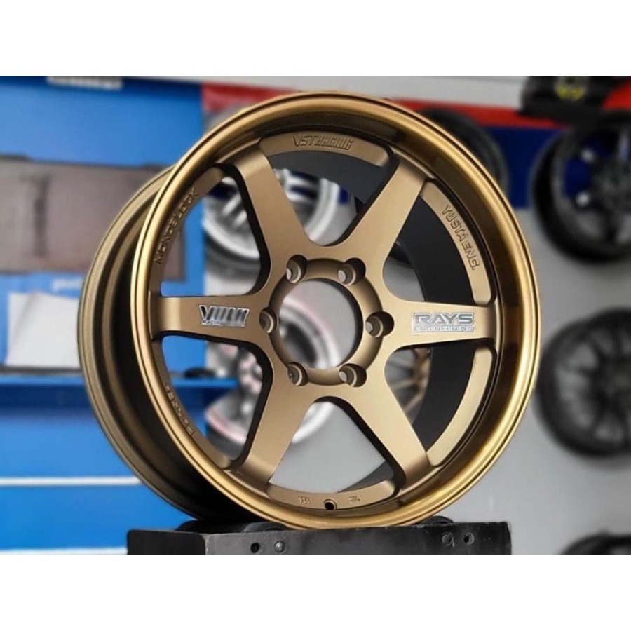 Jual velg mobil r18 VOLKRAYS TE37 lebar 9,5 et 20 velg ring 18 fortuner triton pajero hilux ...