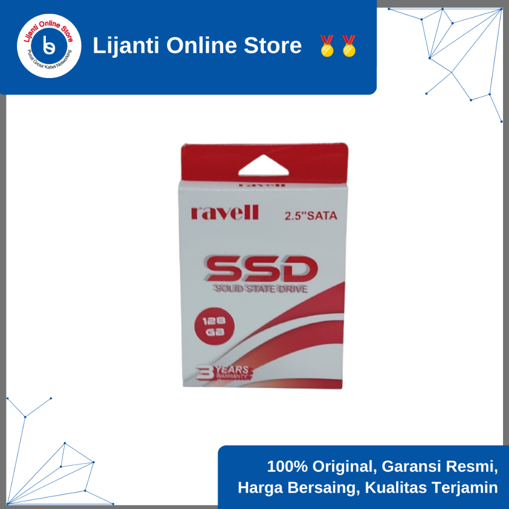 Jual SSD RAVELL SATA 128GB GARANSI RESMI 3 TAHUN CHIPSET TAIWAN ...