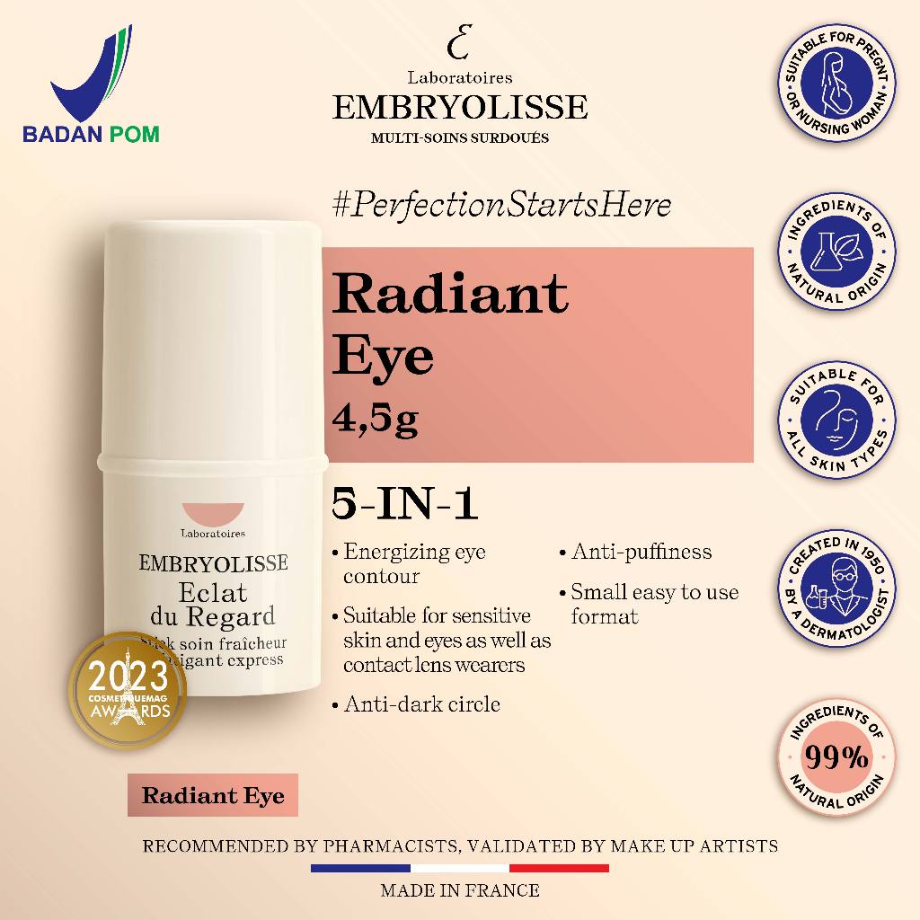 Jual Embryolisse Radiant Eye Eclat Du Regard Green 4,5g - Radiant Eye ...