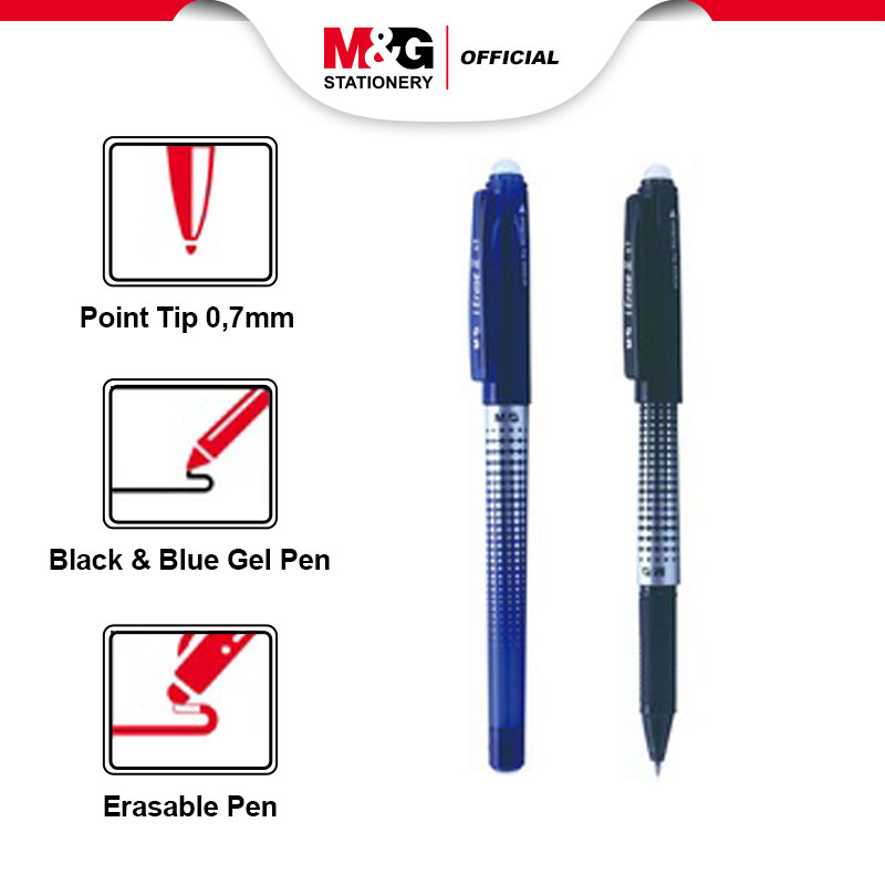 Jual Pulpen Erasable Gel Pen M&G #AKP61173 Eraser II Pulpen Bisa ...