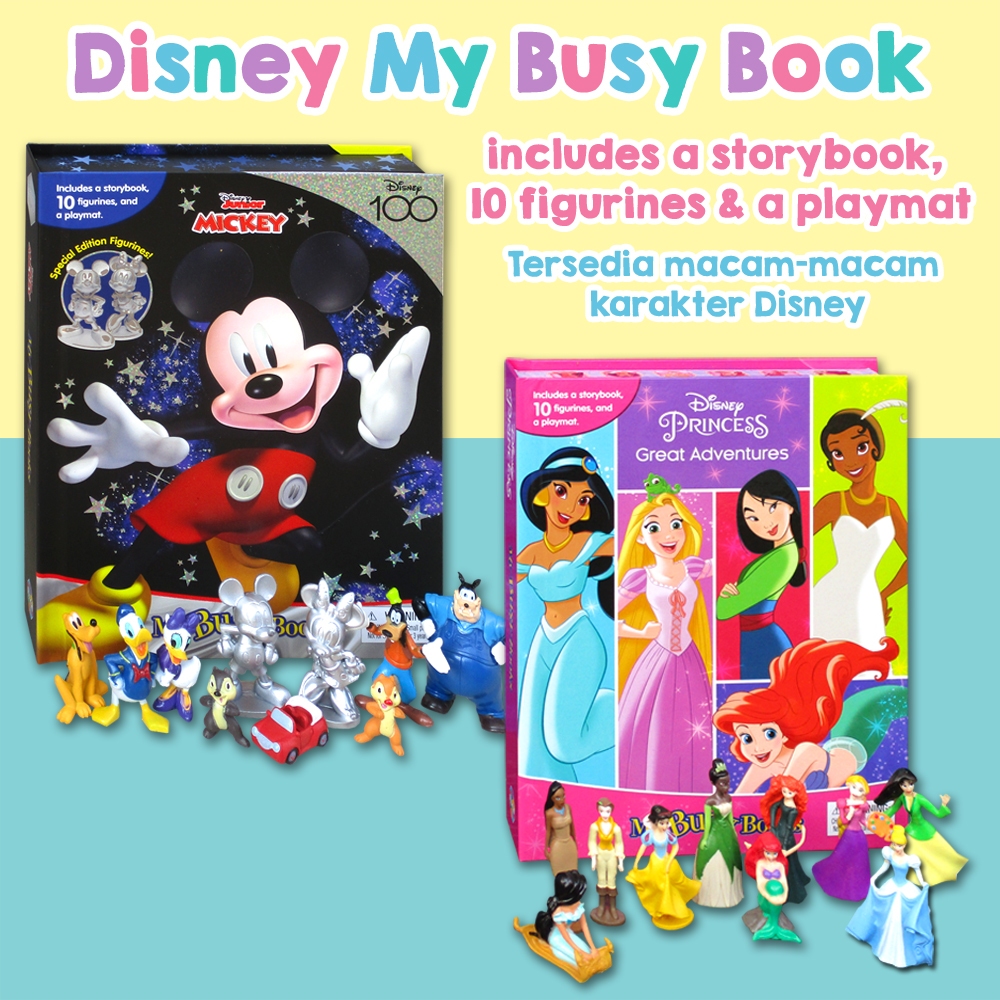 Jual My Busy Book includes a Storybook, 10 Toy Figurines and a Giant Playmat [Phidal] | Shopee ...