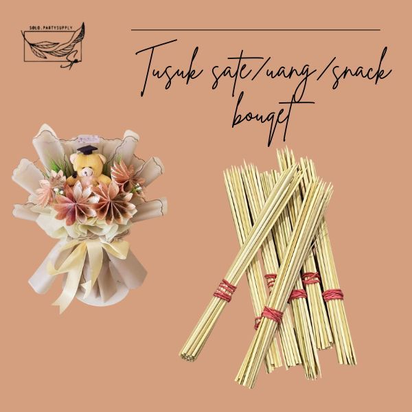Jual (BB) TERLARIS 1PACK STICK MONEY BOUQUET /TUSUK UANG /TUSUK SNACK ...