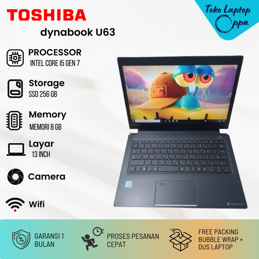 Jual Laptop toshiba dynabook U63 core i5 gen 7 ram 8 ssd 256gb | Shopee Indonesia