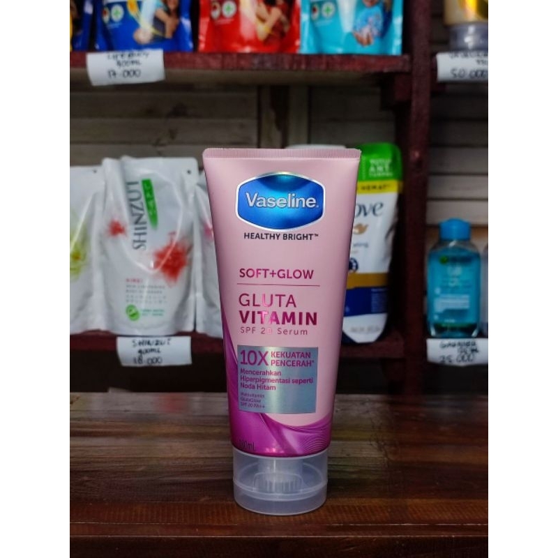 Jual VASELINE SOFT GLOW GLUTA Vitamin SPF 20 Body Serum With ...