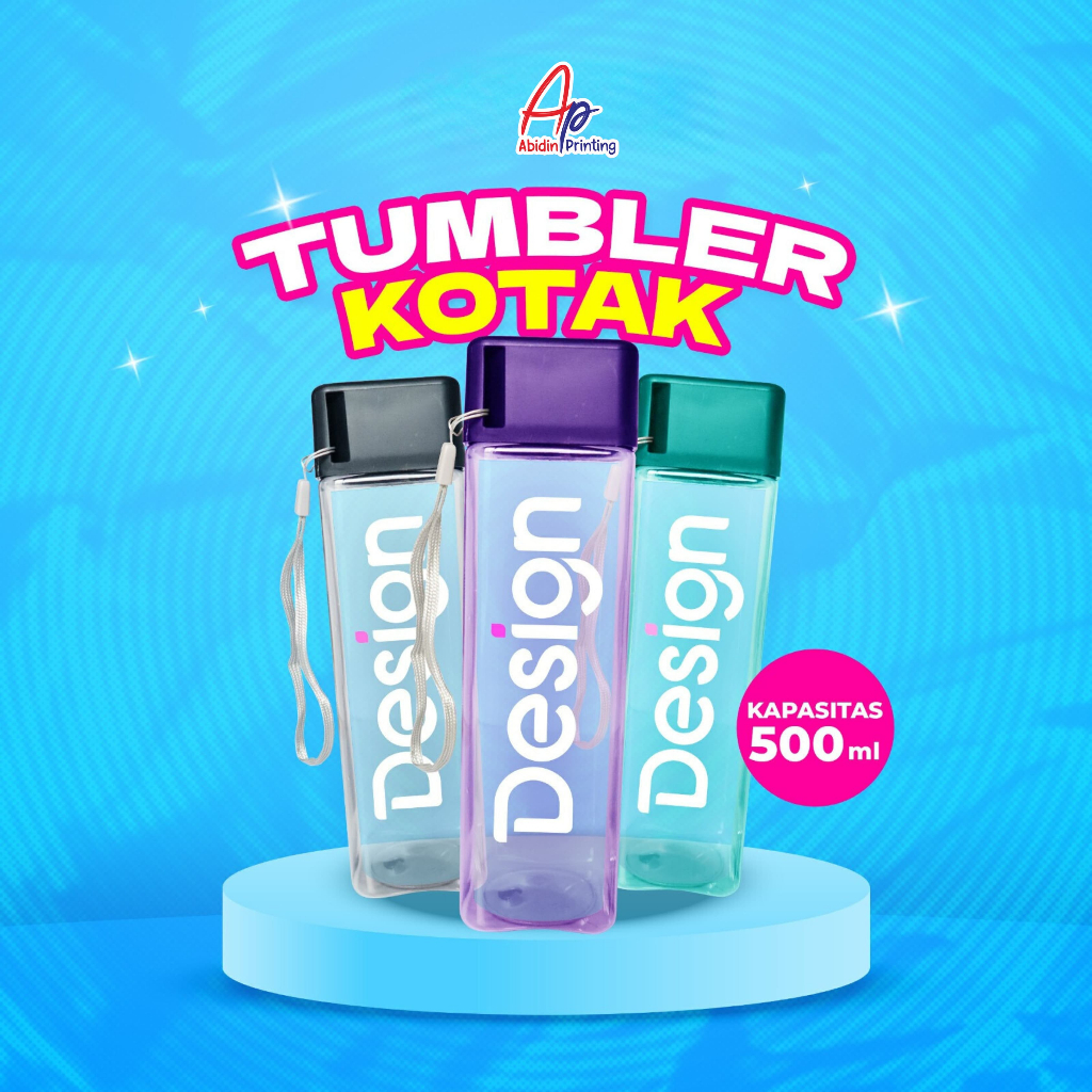 Jual Cetak Tumbler Kotak (UV Print) Custom | Shopee Indonesia