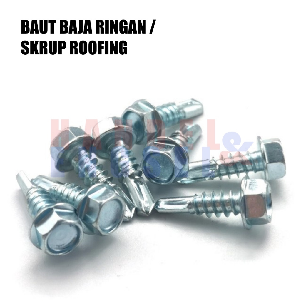Jual Sekrup Baut baja ringan Mild Steel Bolts Roofing Skrup paku baut ...