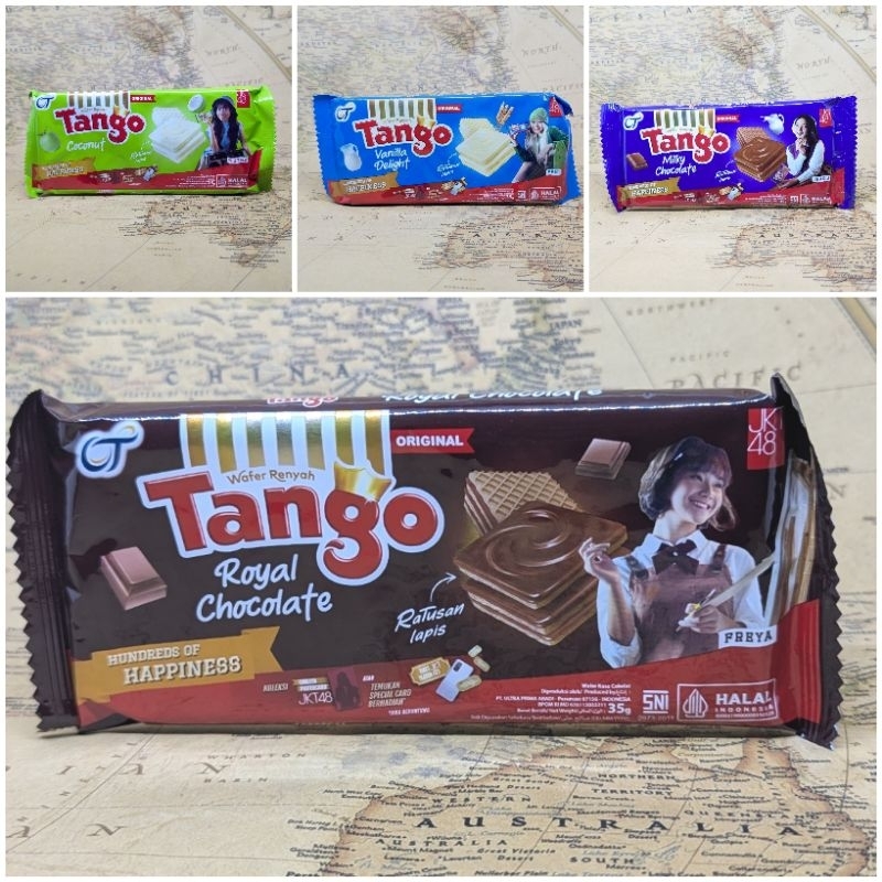 Jual Wafer Tanggo x JKT48 - Wafer Tango JKT48 Coklat, Vanila, Coconut ...