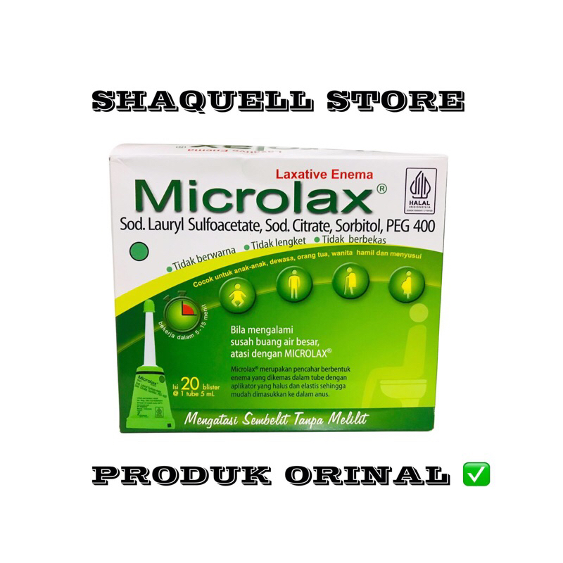 Jual Microlax Gel Obat Pencahar 1 Box Isi 20 Tube @5 ml | Shopee Indonesia