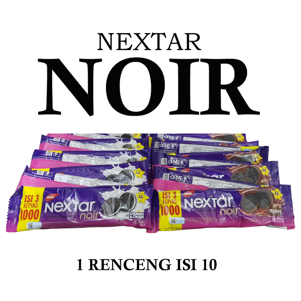 Jual Nextar Noir 22g Cookies Richoco 1 Renceng Isi 10 Sachet All ...