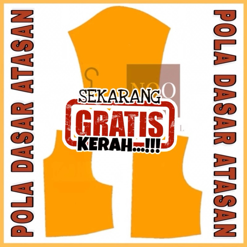 Jual [ BISA COD ] Pola Dasar Atasan Wanita - Pola Instan Dasar Atasan Wanita - Pola Baju instan ...