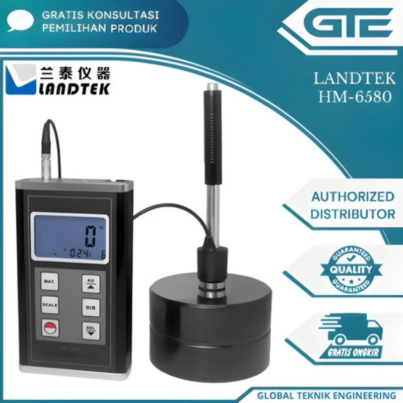 Jual Leeb Hardness Tester HM6580 Landtek Rebound Meter Gauge Besi Metal ...