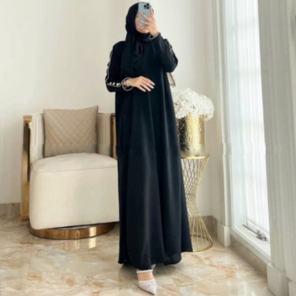 Jual Gamis Mecca Daily Abaya Dress Gamis Batwing Oversize Bahan Crinkle Airflow Premium | Shopee ...