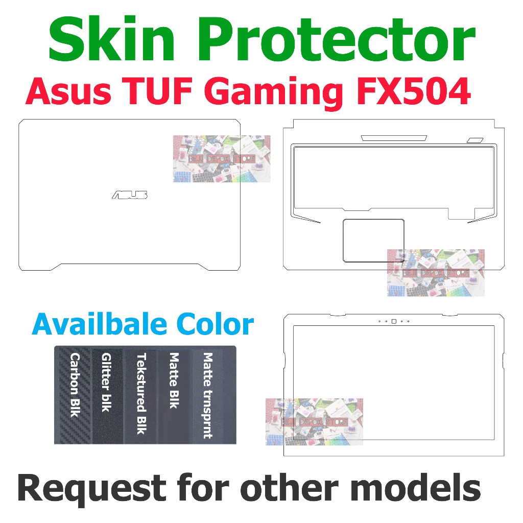 Jual MURMER Asus TUF FX54 Gaming skin Guard Protector Palmrest ...