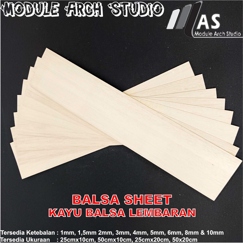 Jual Balsa Sheet Lebar 10cm - Kayu Balsa Lembaran | Shopee Indonesia