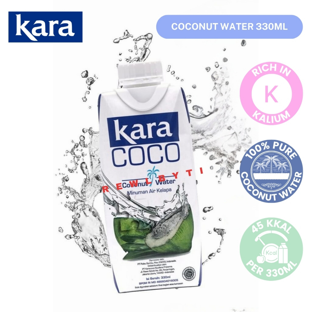 Jual Kara Coco Coconut Water 330ml Air Kelapa Kara Asli Pure Coconut ...