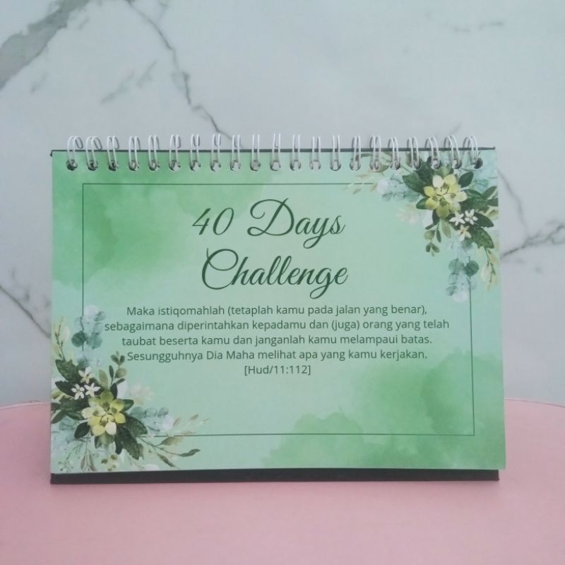Jual 40 Days Challenge, tantangan 40 hari, 40 days challenge model ...