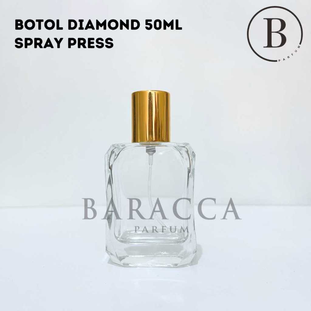 Jual Botol Parfum Diamond 50ML Press - Botol Parfum Kosong Diamond ...
