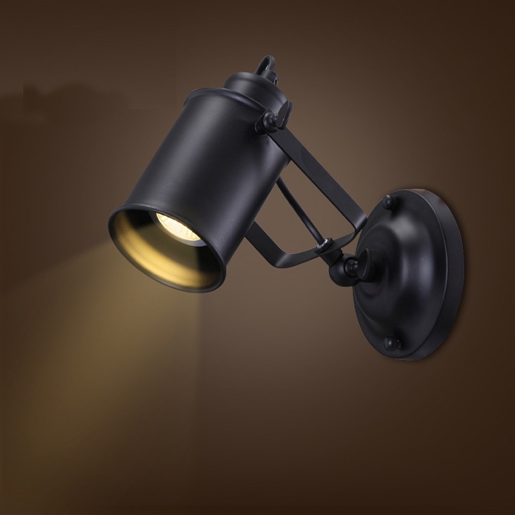Jual Lampu Dinding Besi Retro Amerika Hitam Lampu Dinding Kamar Lampu ...