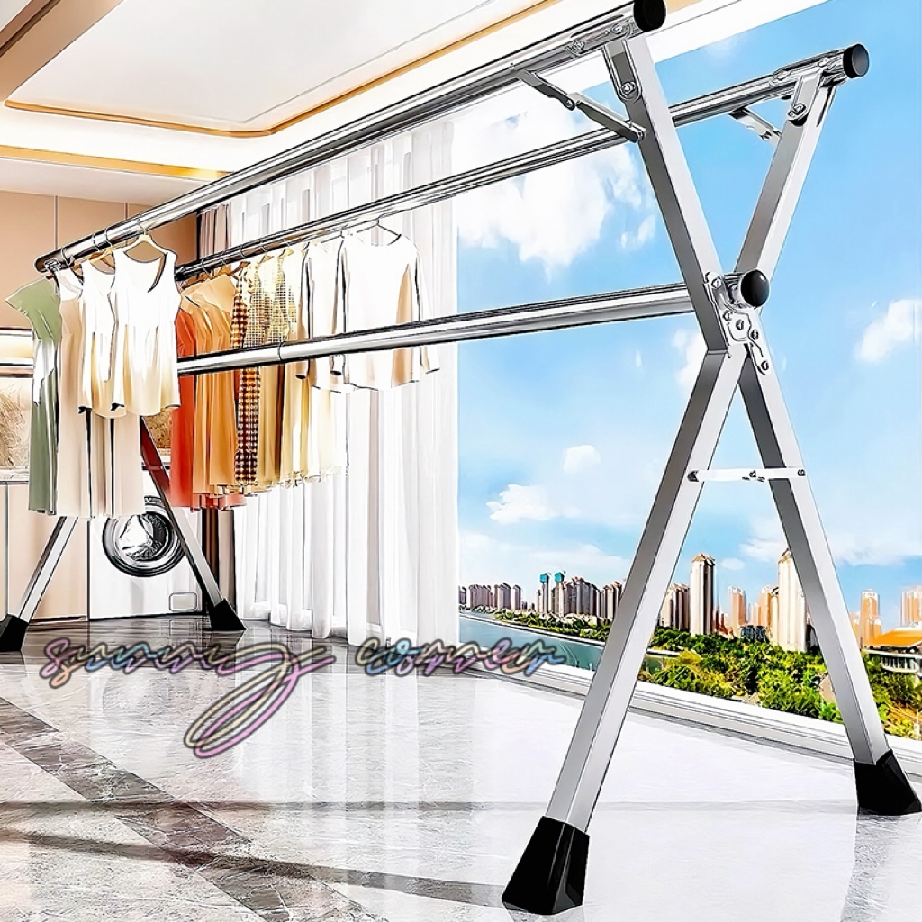 Jual Jemuran Baju Stainless Steel Jemuran Baju Lipat Jemuran Pakaian ...