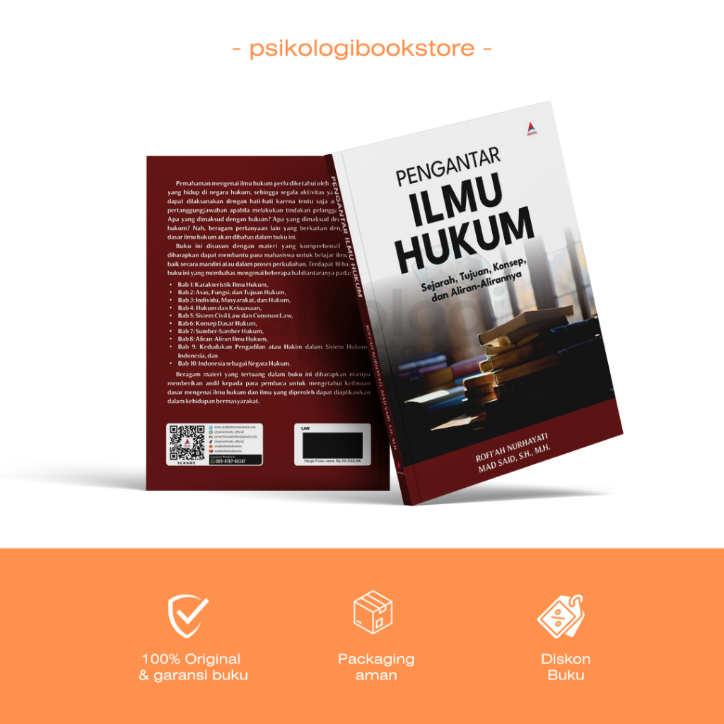 Jual Buku Pengantar Ilmu Hukum : Sejarah, Tujuan, Konsep, Dan Aliran-Alirannya | Shopee Indonesia