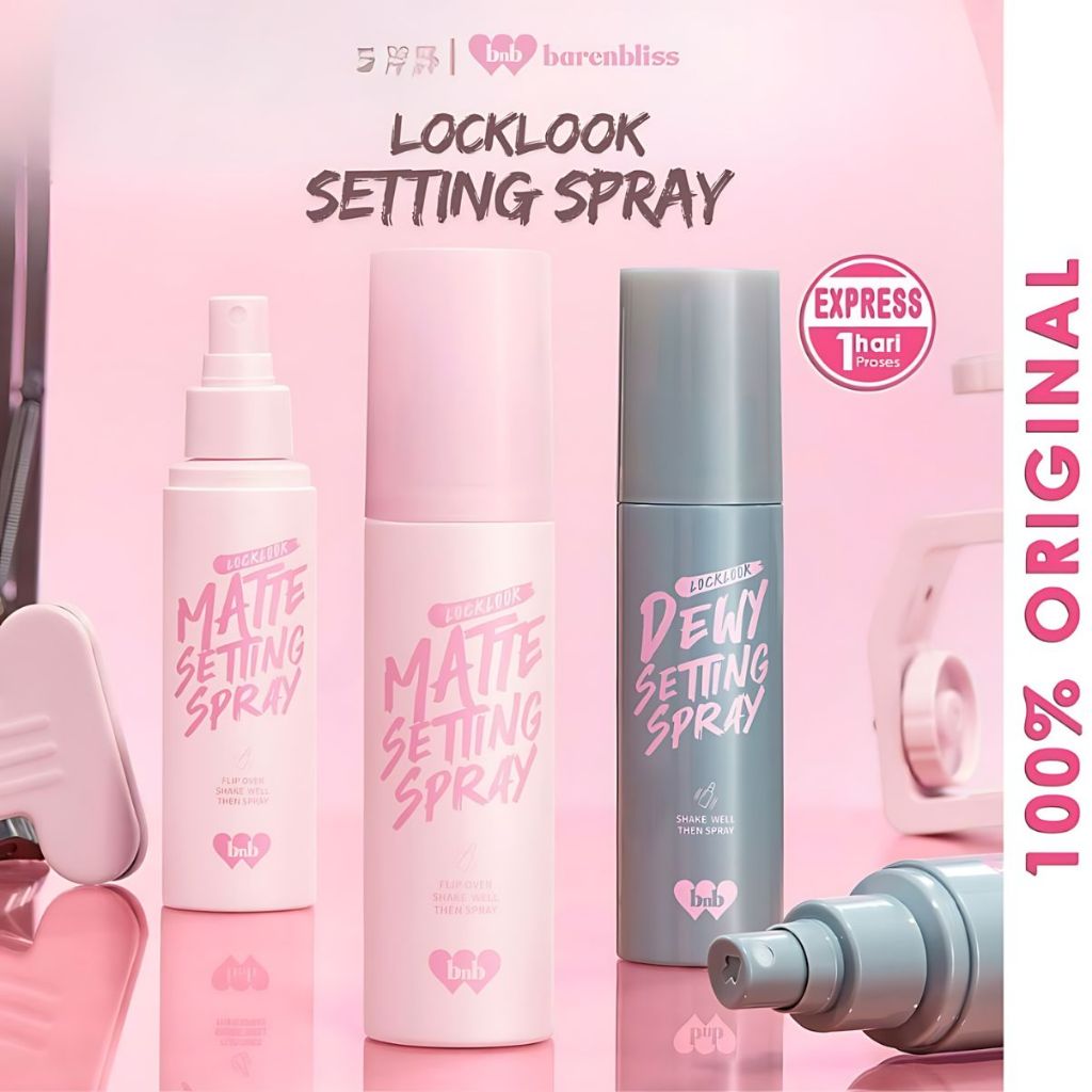 Jual BNB Barenbliss LockLook Matte Setting Spray - Moist MakeUp Seting ...