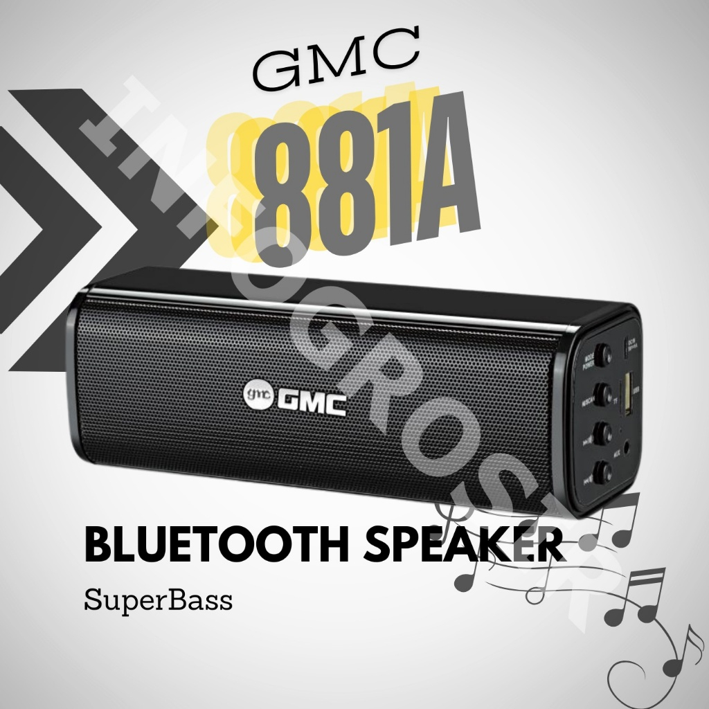 Jual Speaker Portable Superbass Multimedia GMC 881A Bluetooth USB FM 20W RMS | Shopee Indonesia