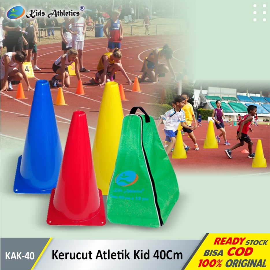 Jual Kerucut Atletik Kid 40cm Set Cones Kids Athletics KAK40 | Shopee ...