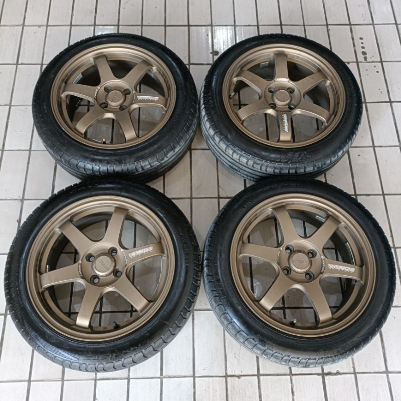 Jual Velg Mobil Second Volk Rays Te37 Ring 16 Lebar 7 pcd 4x100 + Ban ...