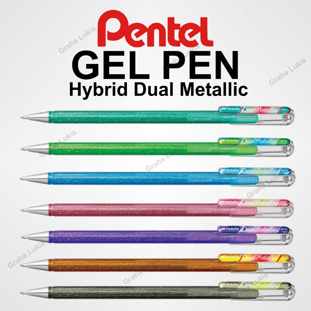 Jual PENTEL HYBRID DUAL METALLIC GEL PEN | Shopee Indonesia