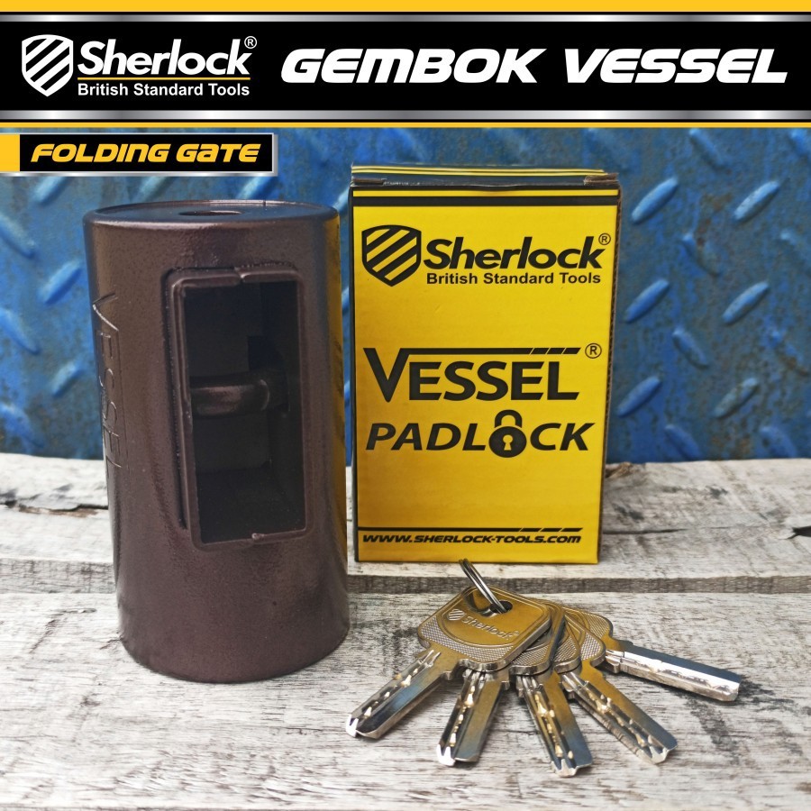 Jual Gembok Tabung Vessel Sherlock untuk Folding Gate | Gembok Tabung ...