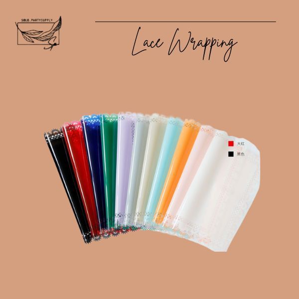 Jual (ECO) TERLARIS (ECER) LACE WRAPPING PAPER KERTAS BUKET FLOWER ...