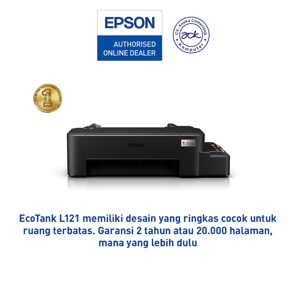 Jual PRINTER EPSON L121 INK TANK ORIGINAL Pengganti L120 + TINTA ORI | Shopee Indonesia