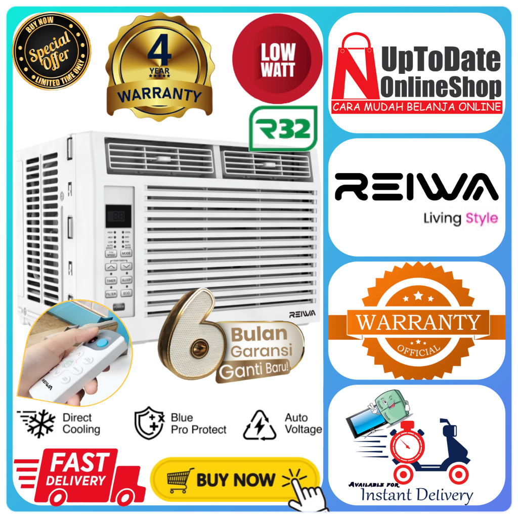 Jual REIWA AC WINDOW 1 PK CW-0901RA CW0901 RA 0901RA 1PK STANDARD LOW ...