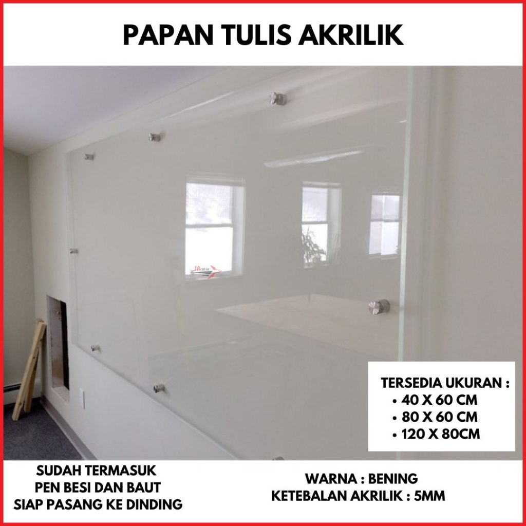 Jual PAPAN TULIS AKRILIK DRY ERASE / ACRYLIC WHITEBOARD | Shopee Indonesia