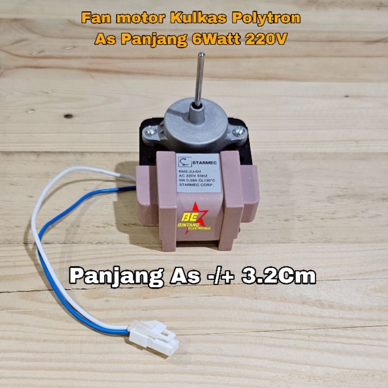 Jual Motor Fan Polytron AS PANJANG -/+3.2CM Dinamo Politron RME 2J-6H ...