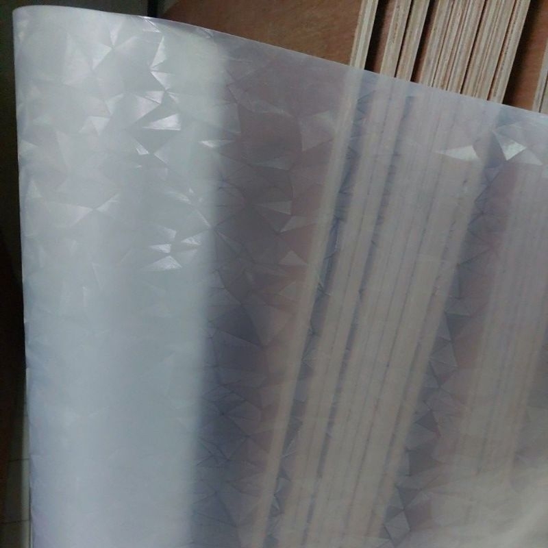 Jual Fiber Pagar Motif Triangle Spirit Clear Per Meter | Shopee Indonesia