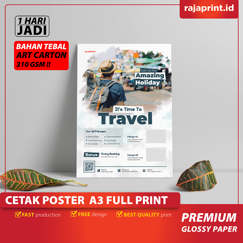 Jual CETAK DIGITAL PRINT A3+ ART CARTON / ART PAPER TEBAL 310 GSM ...