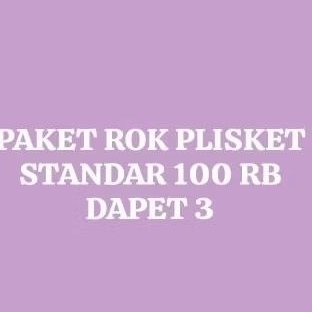 Jual Paket 100RB DAPET 3 ROK PLISKET STANDAR (Warna Random) | Shopee ...