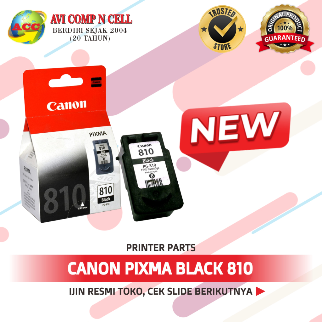 Jual Tinta Catridge CANON 810 Black / 811 Warna | Printer CANON ...