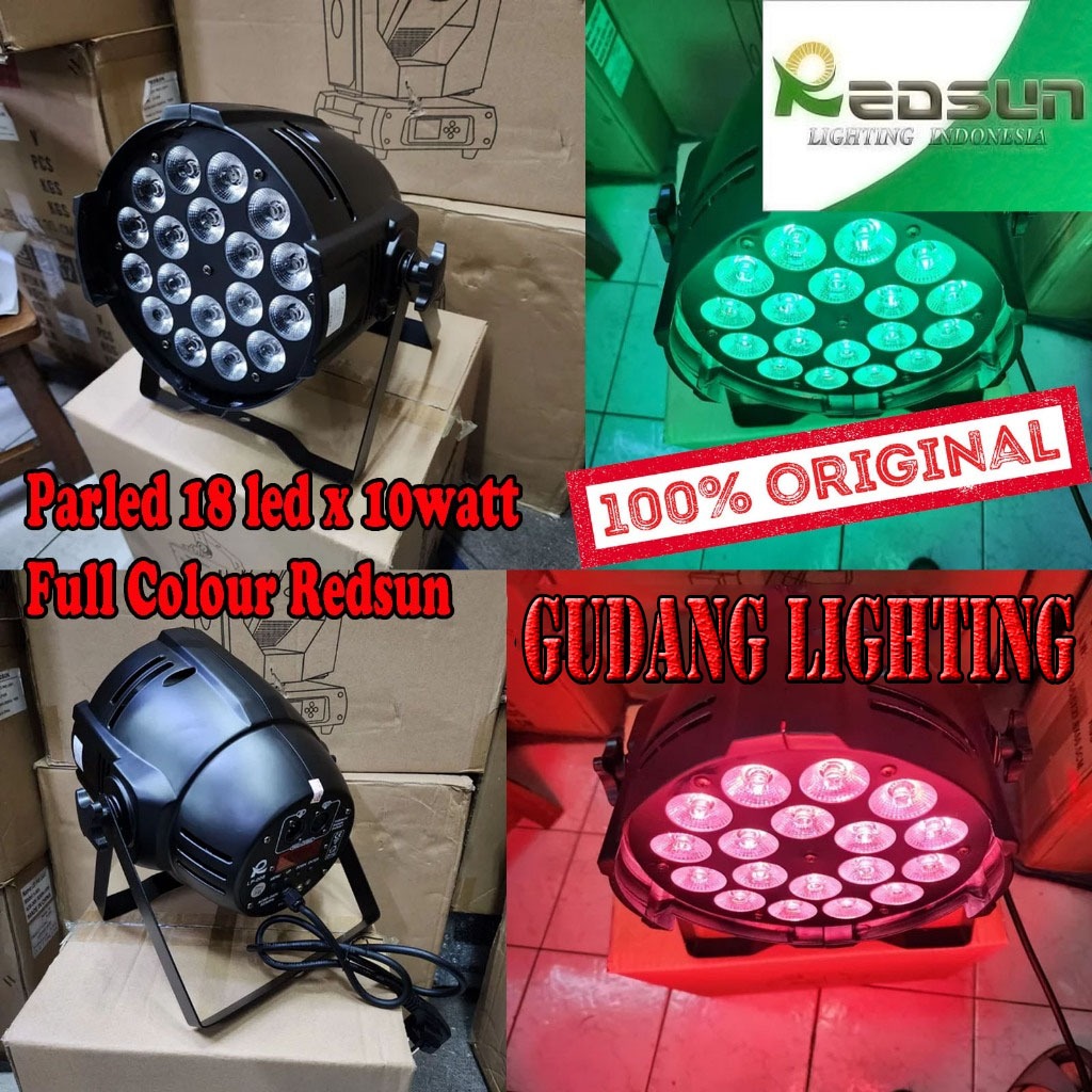 Jual Lampu Parled Full Colour 4In1 18x10W Body besi | Shopee Indonesia