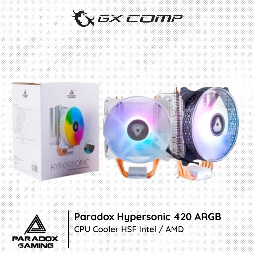 Jual Paradox Hypersonic 420 ARGB | CPU Cooler HSF Intel / AMD | Shopee ...