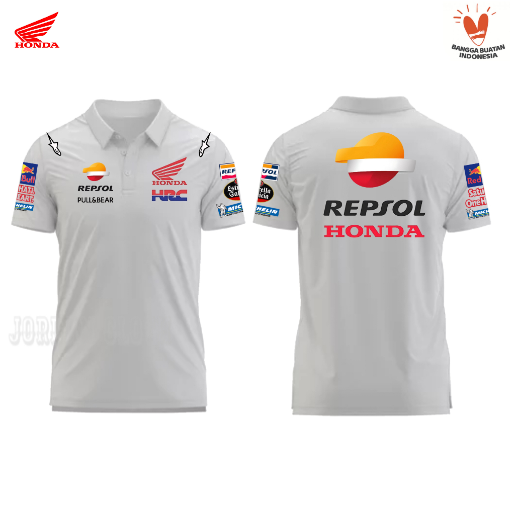Jual Polo shirt Tshirt Kaos Kerah Team Honda Repsol Alpinestars ...
