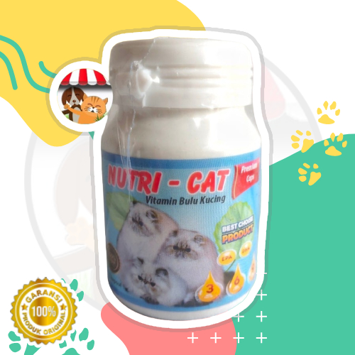Jual NUTRI CAT Vitamin Penumbuh Bulu Kucing 12 Caps - Suplemen Bulu Rontok | Shopee Indonesia