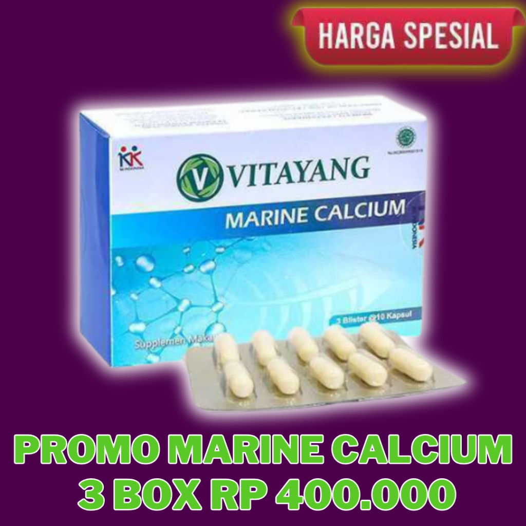 Jual Vitayang Marine Calcium Fish Bone 500 mg Kalsium Memperkuat Tulang ...