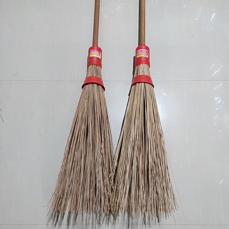 Jual Sapu lidi taman SUPER gagang kayu Kalimantan panjang +-139cm keras ...