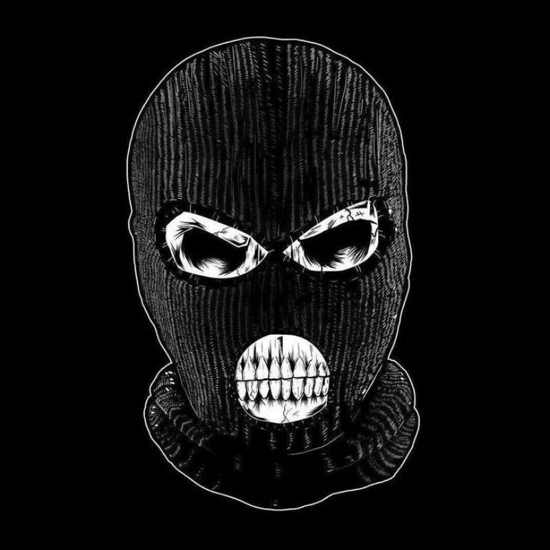 Jual sticker tengkorak topeng/sticker aesthetic/sticker tumblr/sticker ...