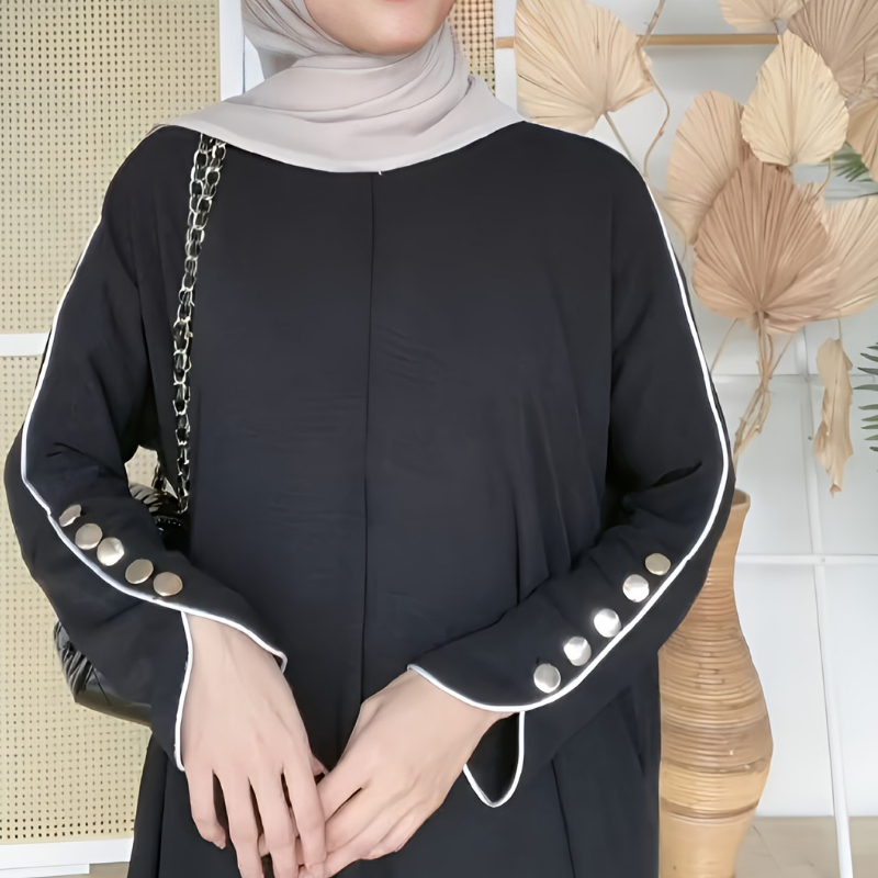 Jual ABAYA HABIBAH ABAYA HITAM BUSUI MECCA DAILY ABAYA DRESS GAMIS UMROH HAJI BATWING OVERSIZE ...