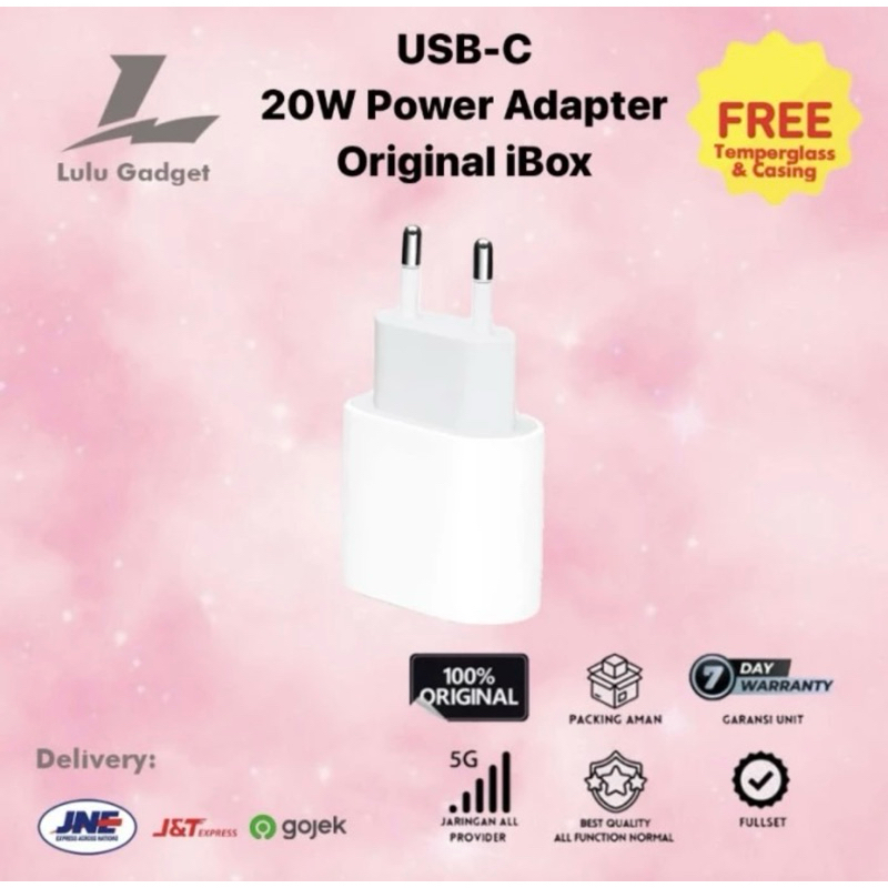 Jual Adapter USB-C iphone 20W ORIGINAL IBOX | Shopee Indonesia